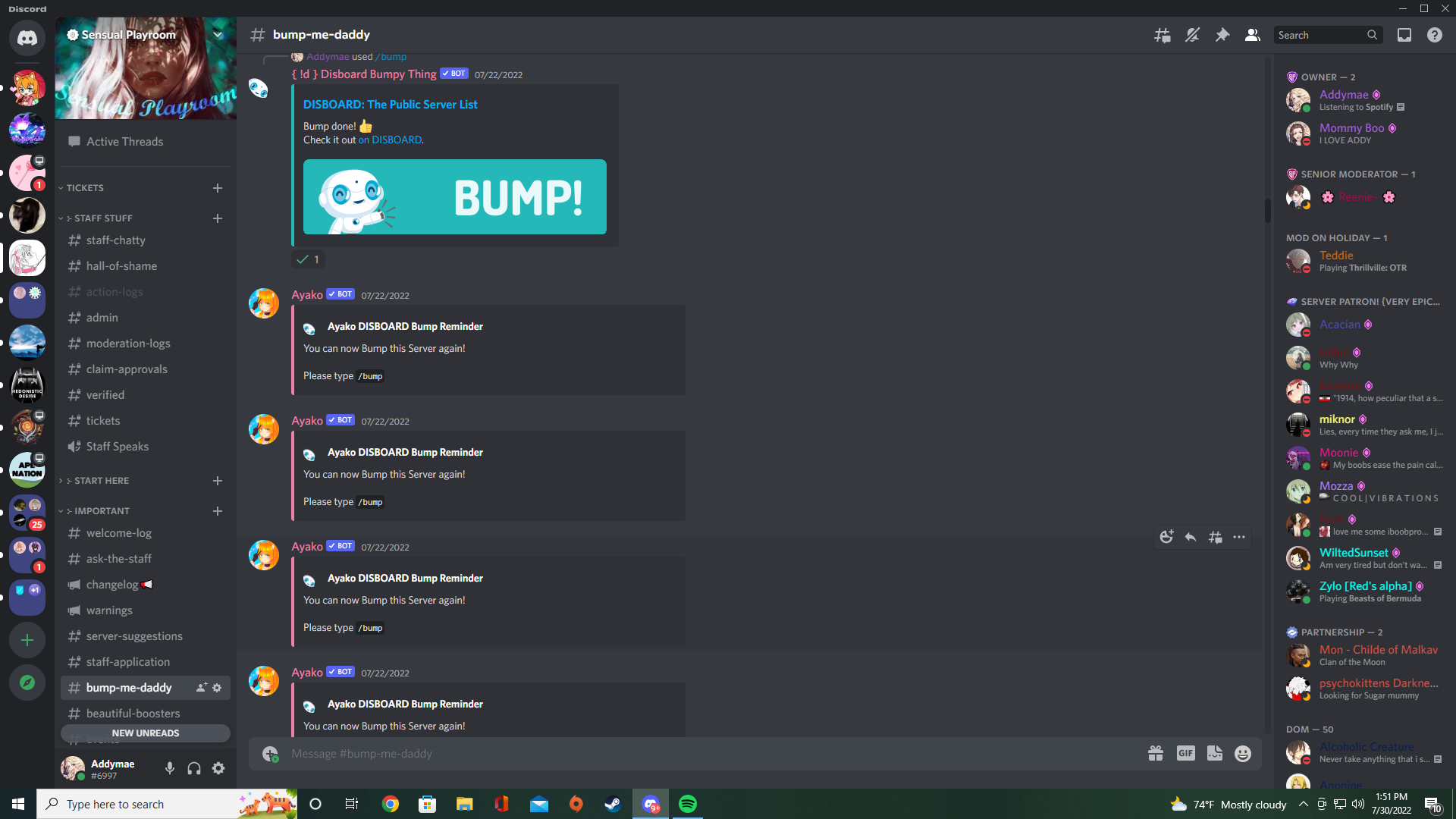 Bump Reminder - Animekos | Anime Social Ayako