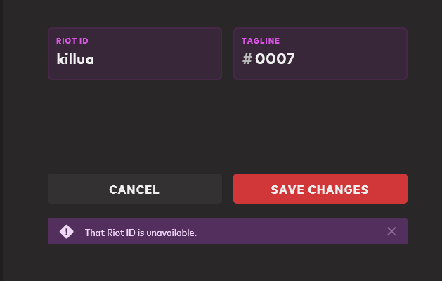 riot id is unavailable - VALORANT