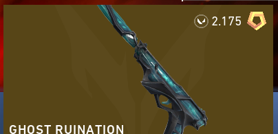 Ghost RUINATION or Ghost Sovereign - VALORANT