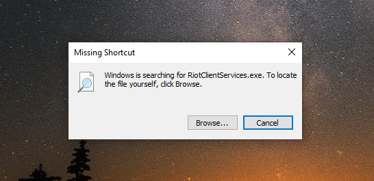 Missing Shortcut RiotClientServices.Exe - VALORANT