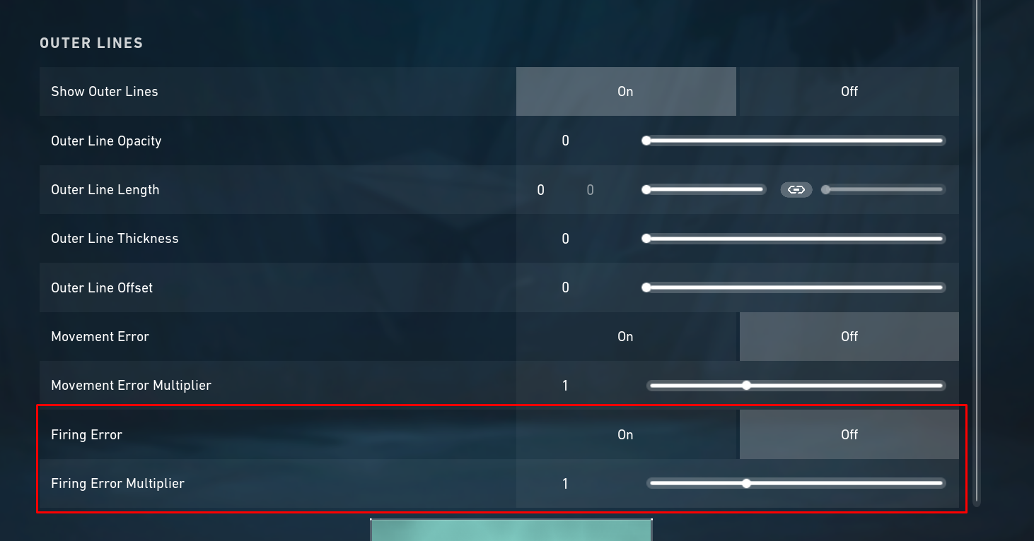 Crosshair Outer lines Problem - VALORANT