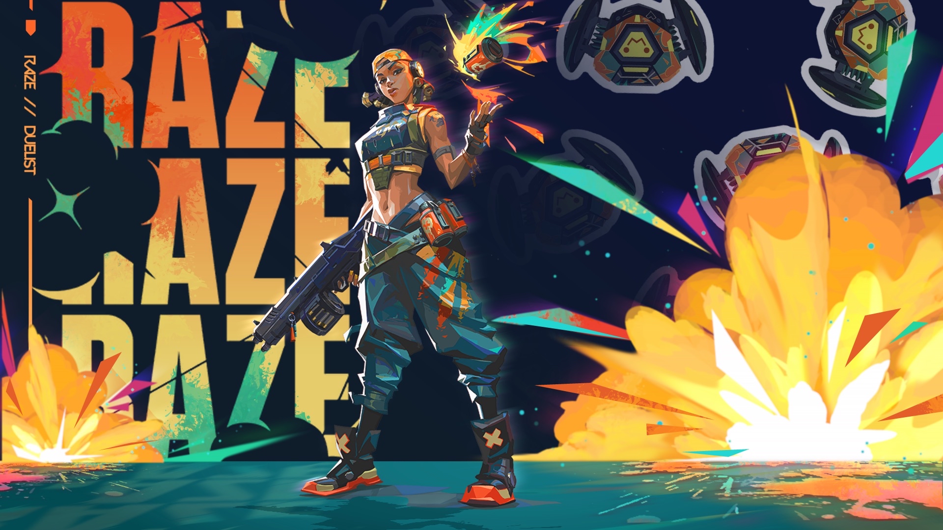 Raze PC Background - VALORANT