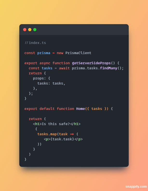 Fetching Data Directly From Prisma Theos Typesafe Cult 