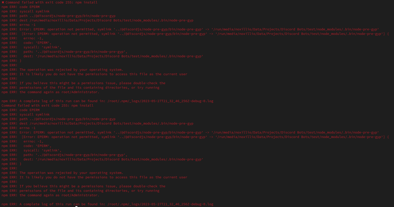 Cannot Find Nodemodulessapphiretypeprebuildtype Node V115 Linux X64 Glibc 237typenode 