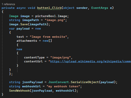 C# Post image to Microsoft Teams channel via incoming webhook - C#