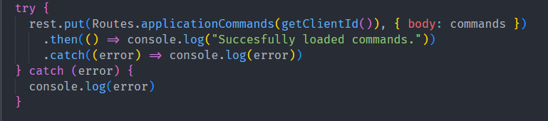 Handling Discordjs Api Errors Discordjs Imagine A Bot
