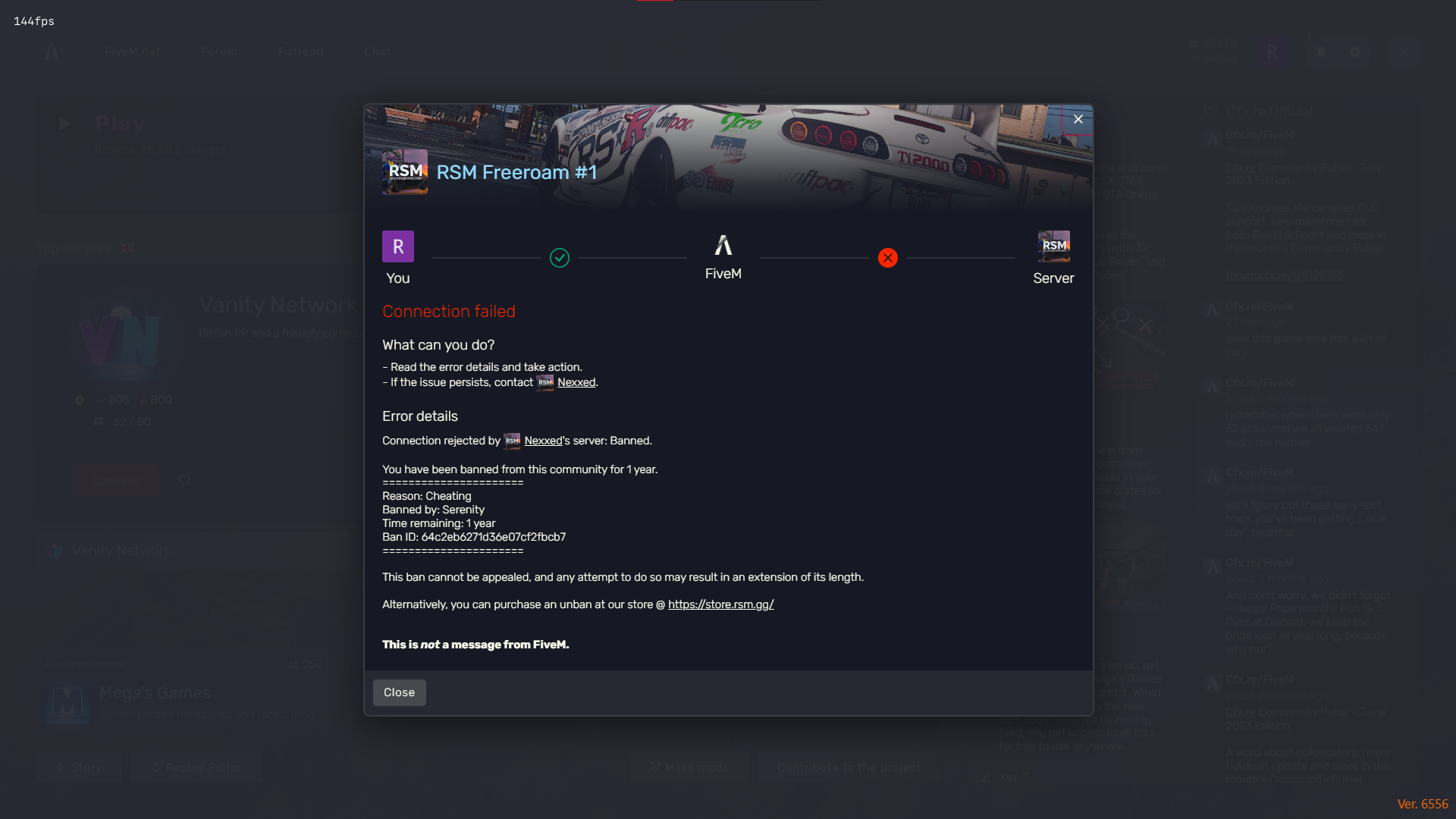 Banned For No reason - RSM.GG ~ Freeroam