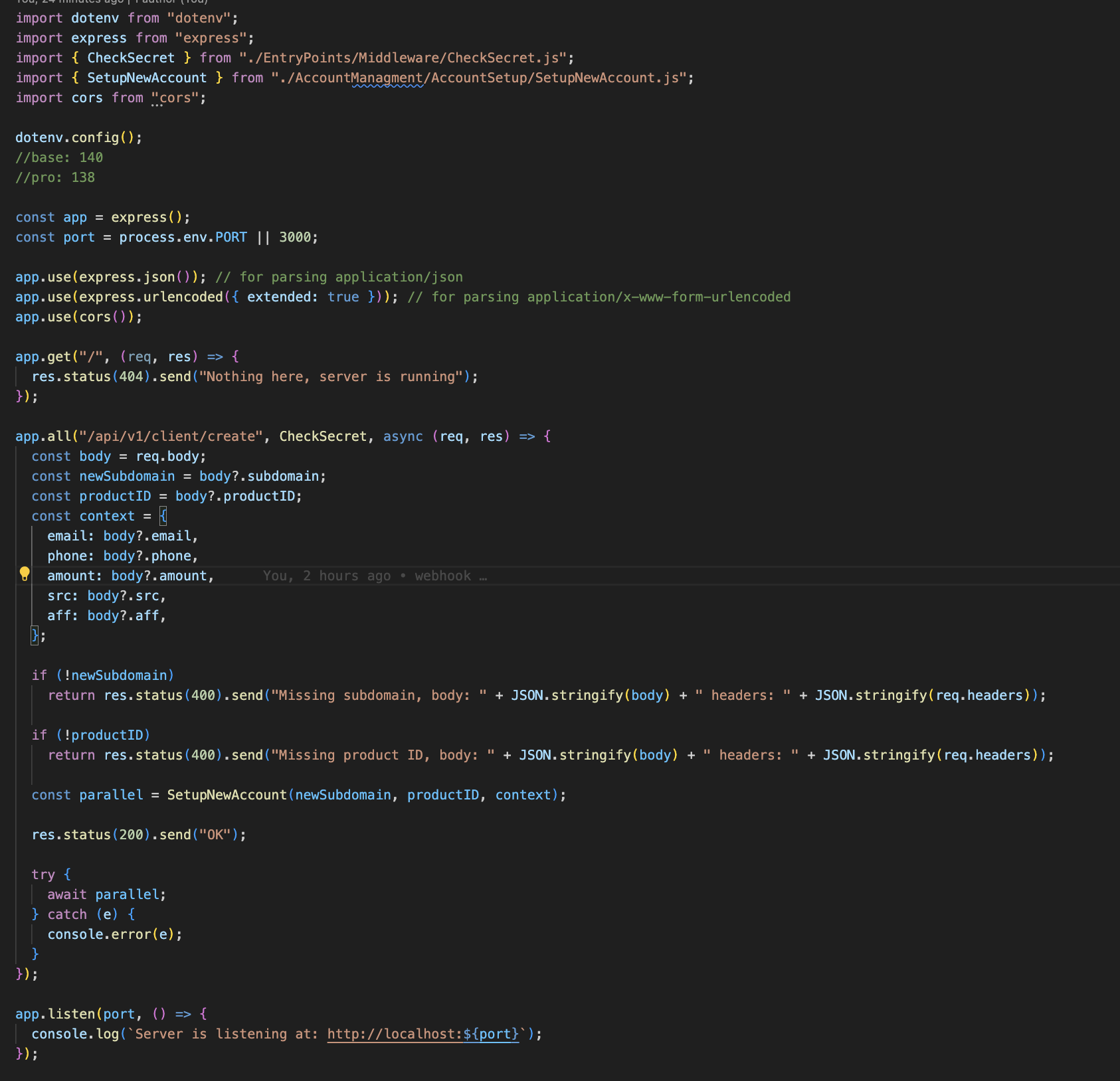 Express app request body is empty after Railway deployment - Railway