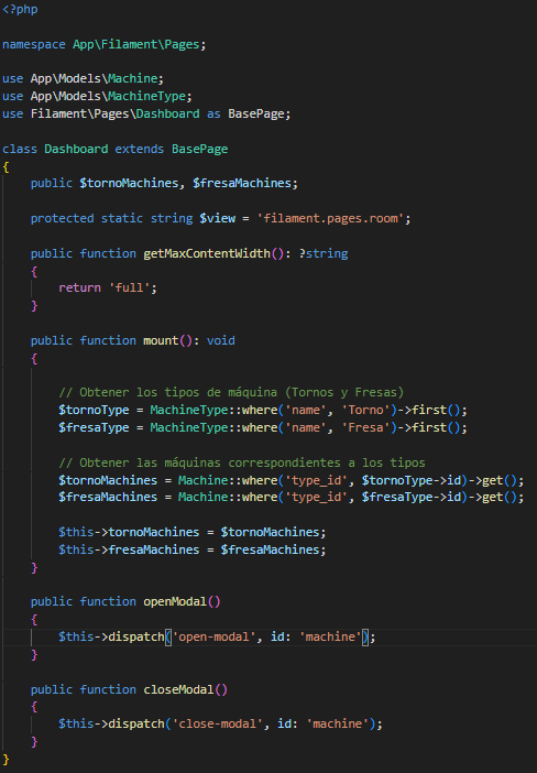 Customize modal component - Filament