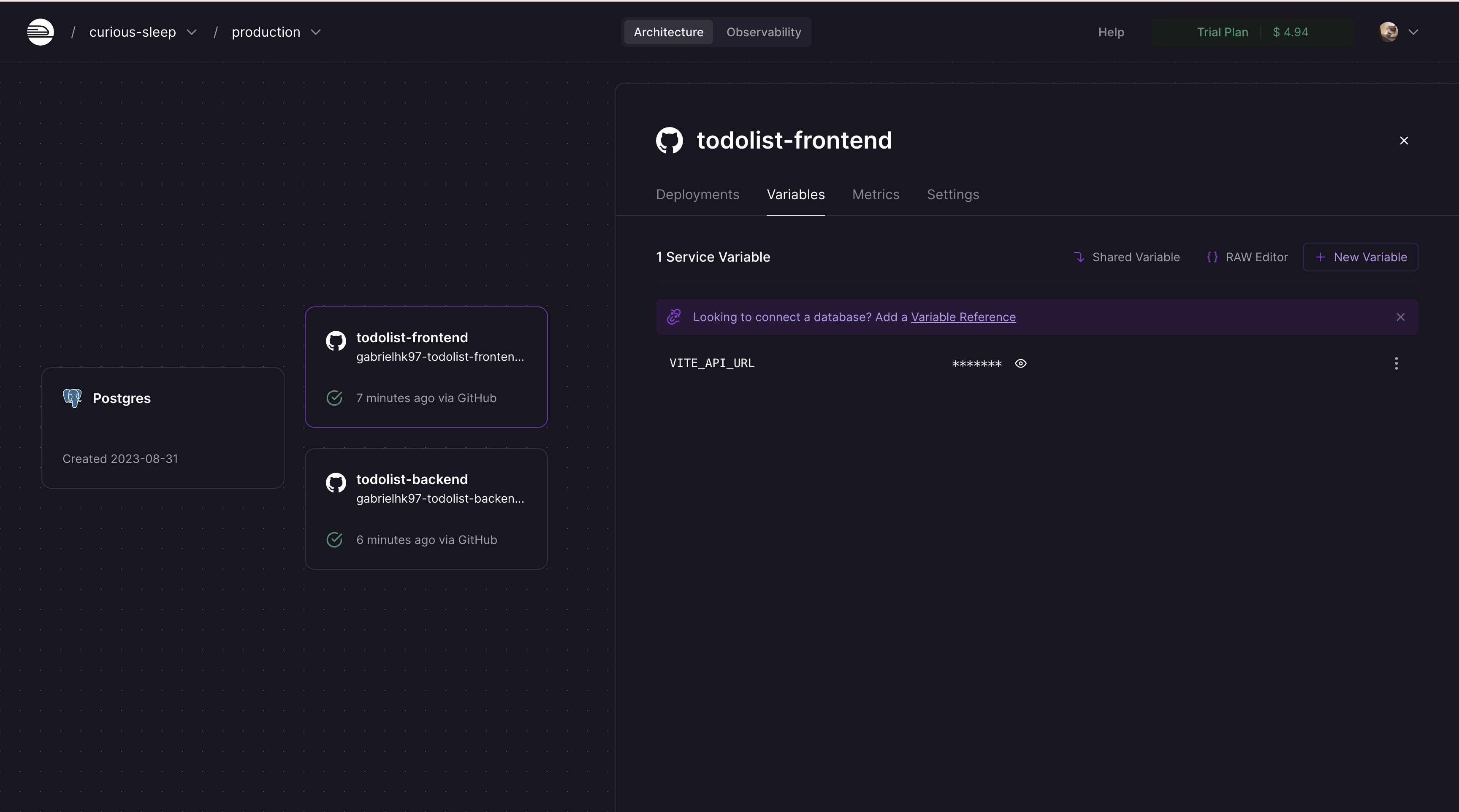 frontend web app making requests to wrong endpoint - Railway