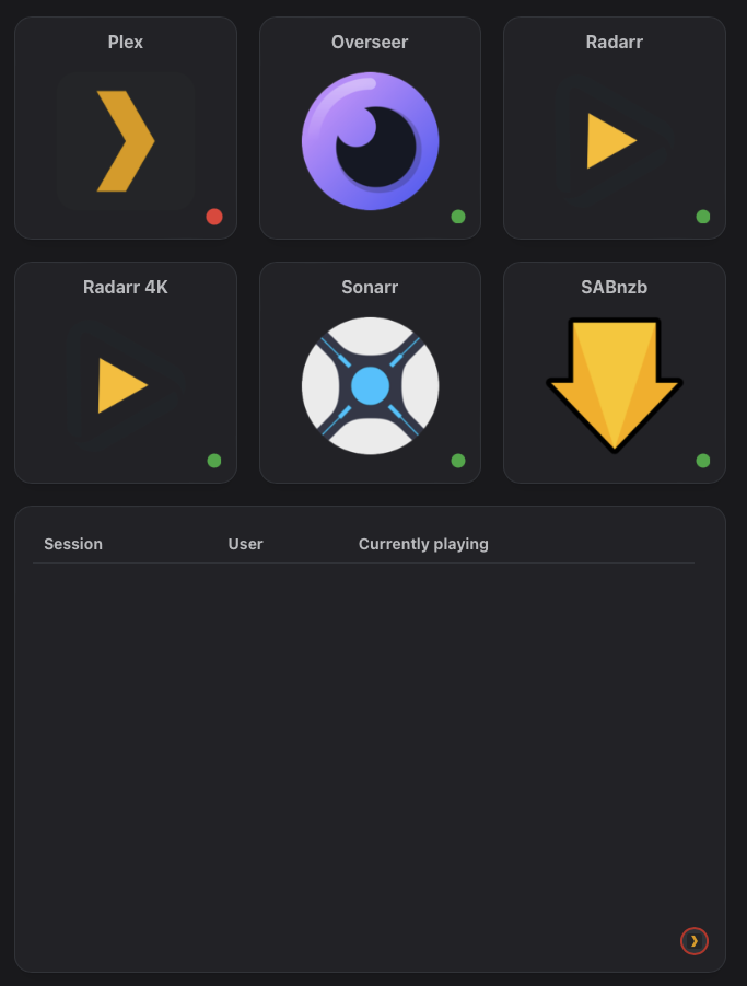 Plex App using unRAID - Homarr
