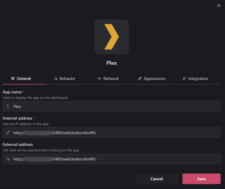 Cannot get Plex integrations to work! - Homarr