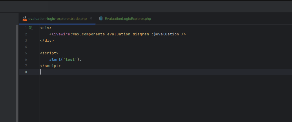 Using scripts in action modal content - Filament