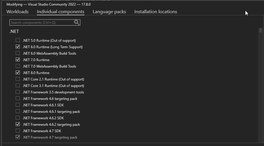 The current .NET SDK does not support targeting .NET 8.0. Either Target .NET 6.0 or lower - C#