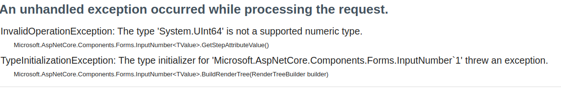 Blazor Inputnumber Unsigned Numbers C 