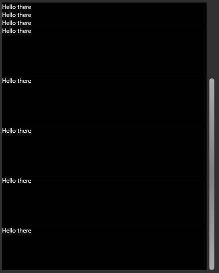 Wpf Scrollviewer Issues C