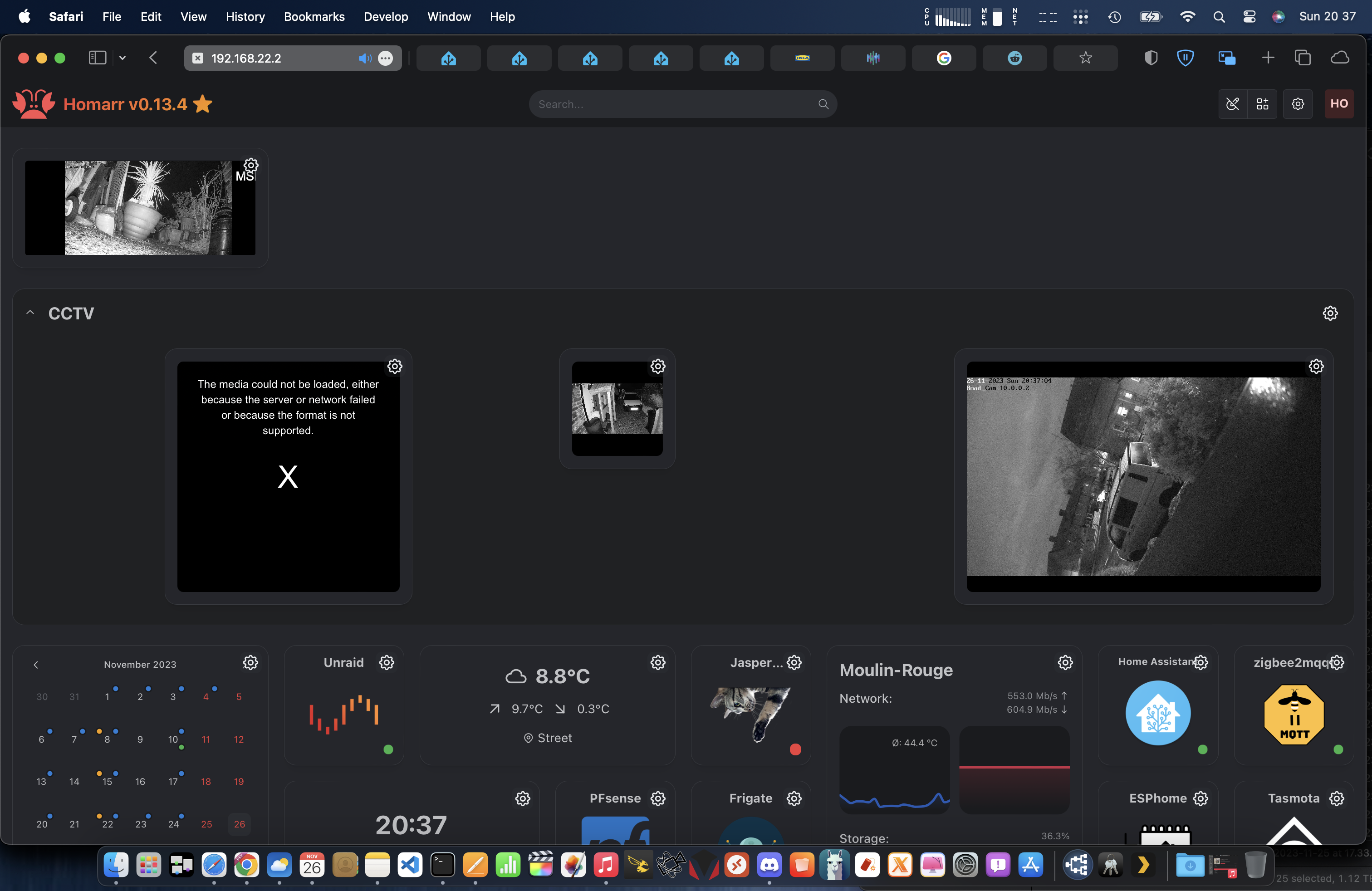 IP cams Pop up design? - Homarr