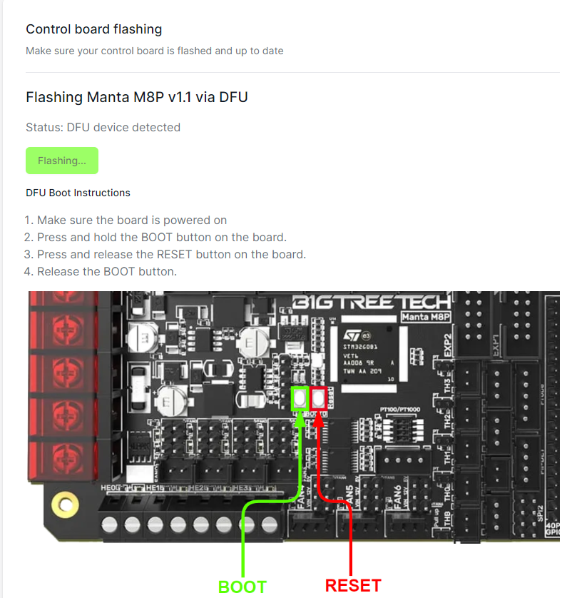 Manta M8P DFU Mode - Rat Rig Community [Unofficial]
