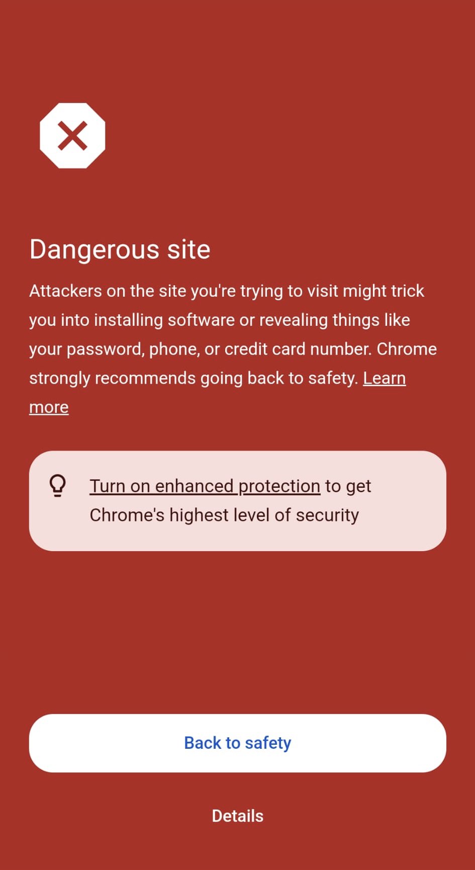 Dangerous Site Warning using custom subdomain - Kinde