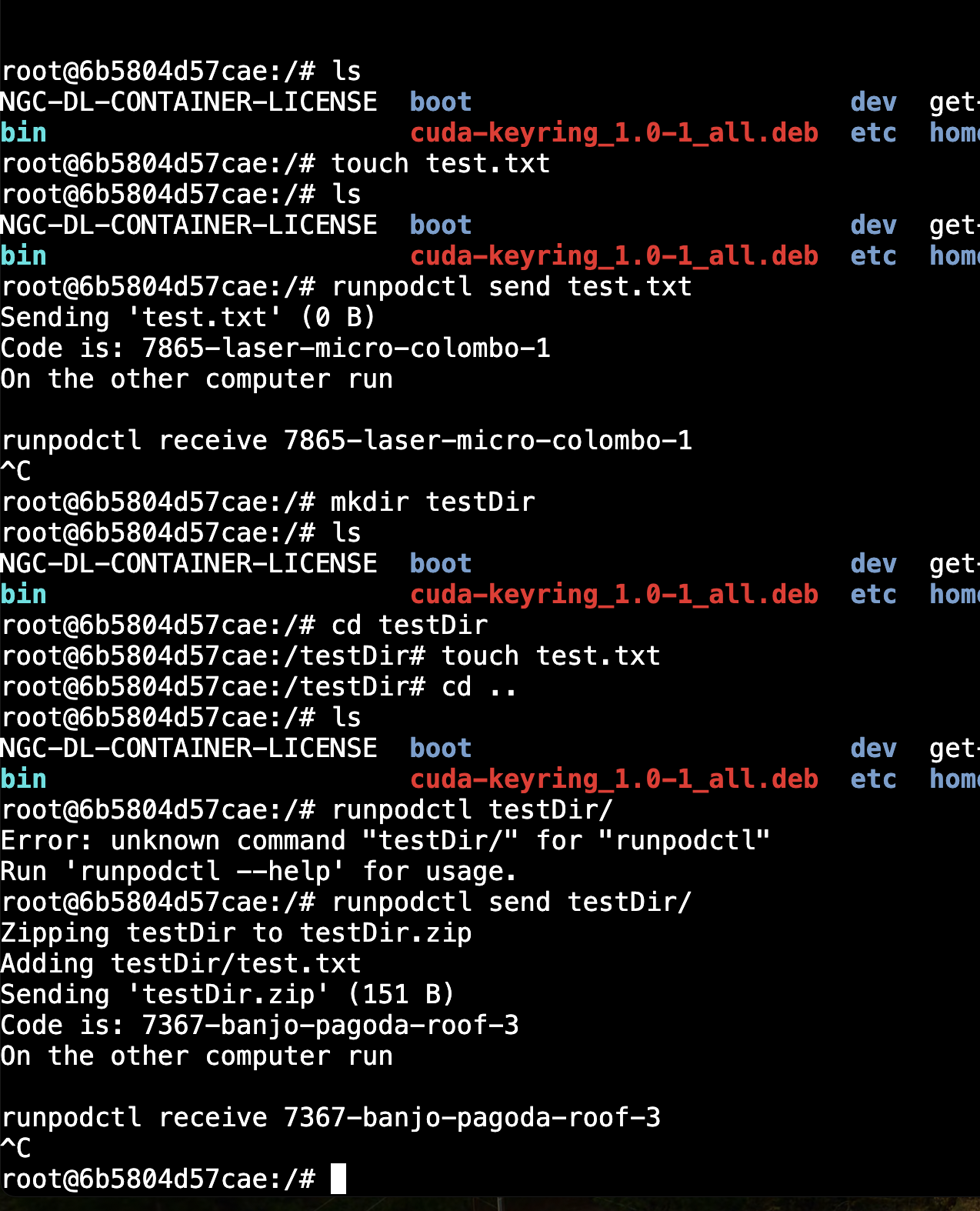 How to transfer between pods? - RunPod