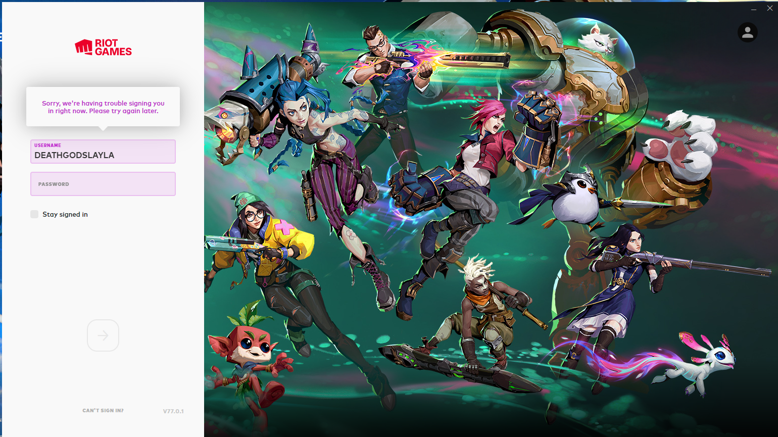 i cant log in - VALORANT