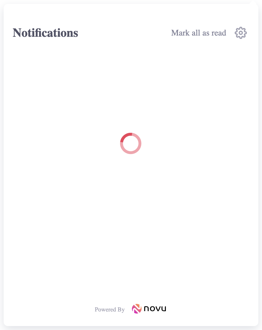 Continuous Loading Screen For Inapp Notification Center Novu 
