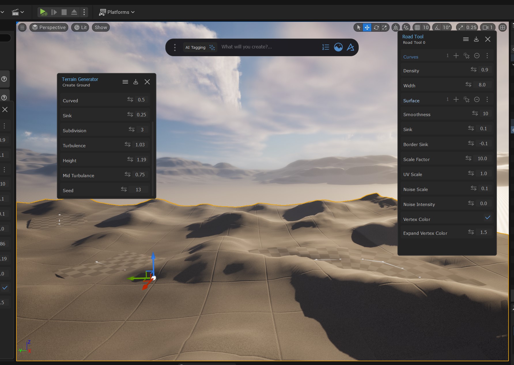 Ive been trying to get the road tool to - Polygonflow Dash