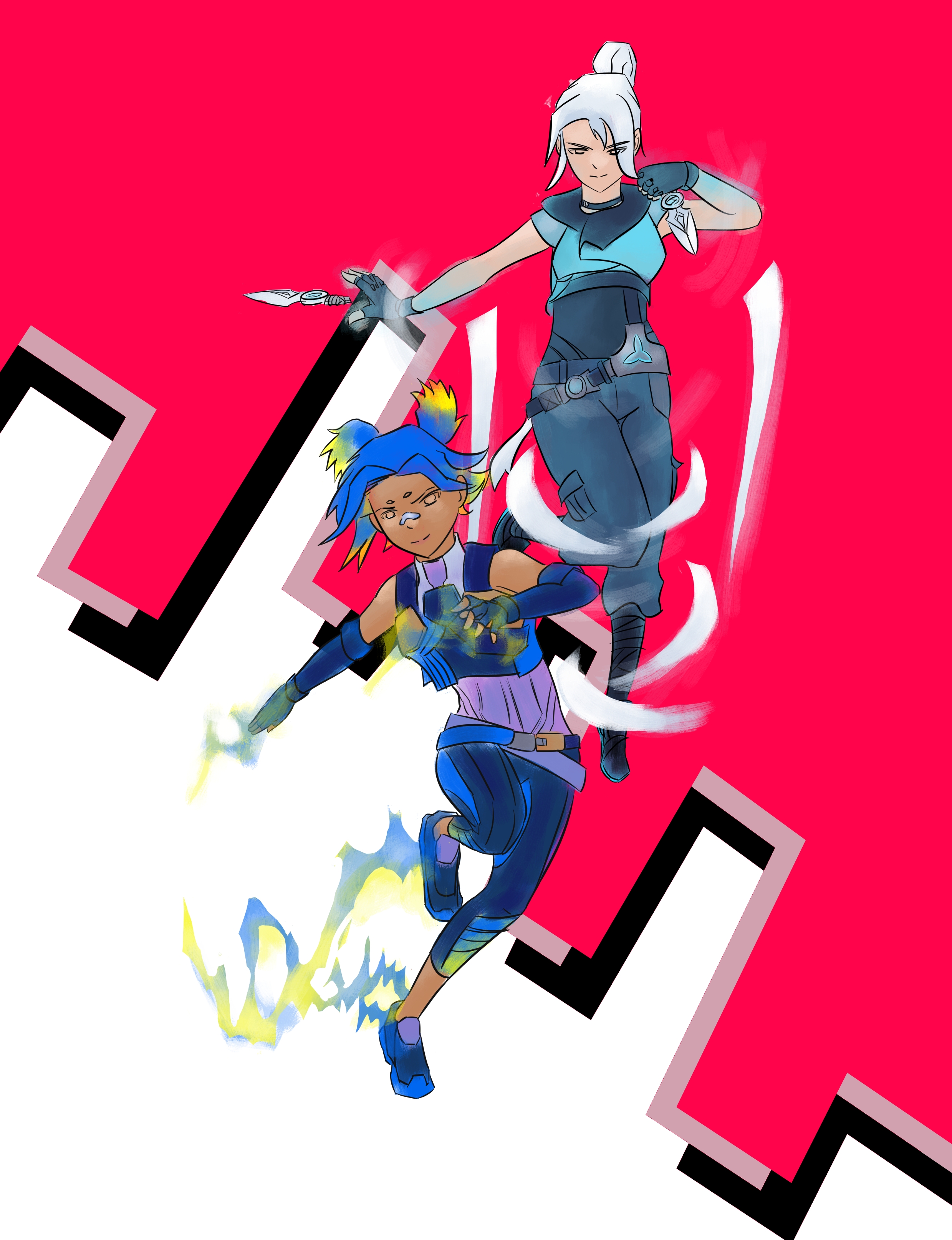 Neon and Jett finished - VALORANT