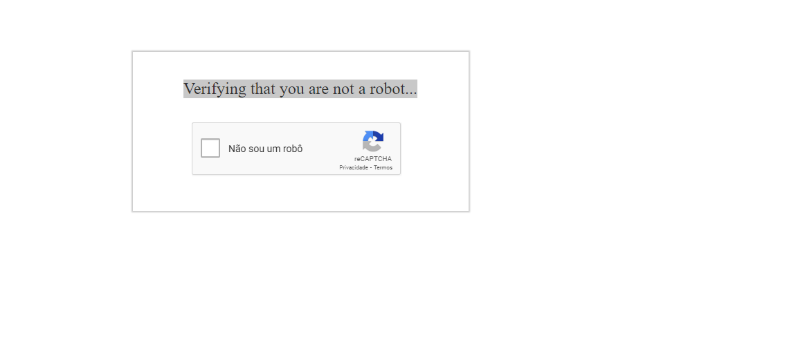 Website keep getting Verifying that you are not a robot... in loop, how disable that ...