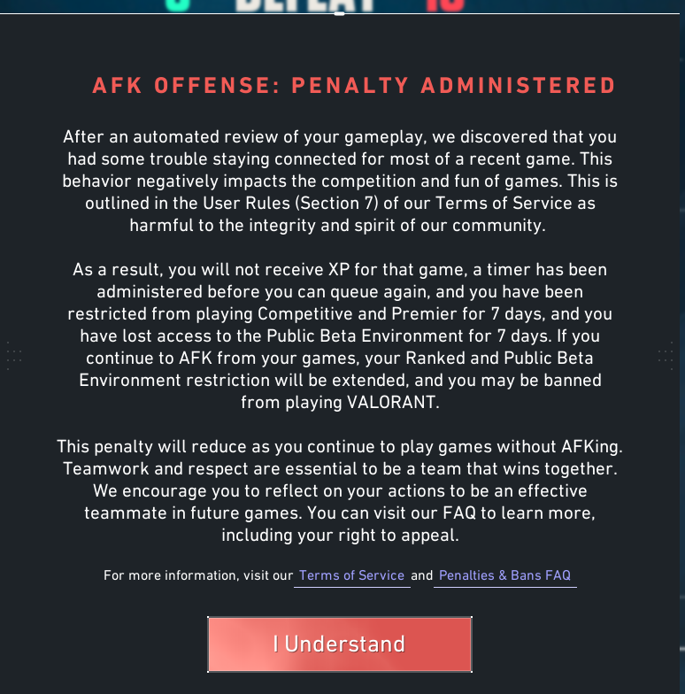 Ban because Riot Client wont work. - VALORANT