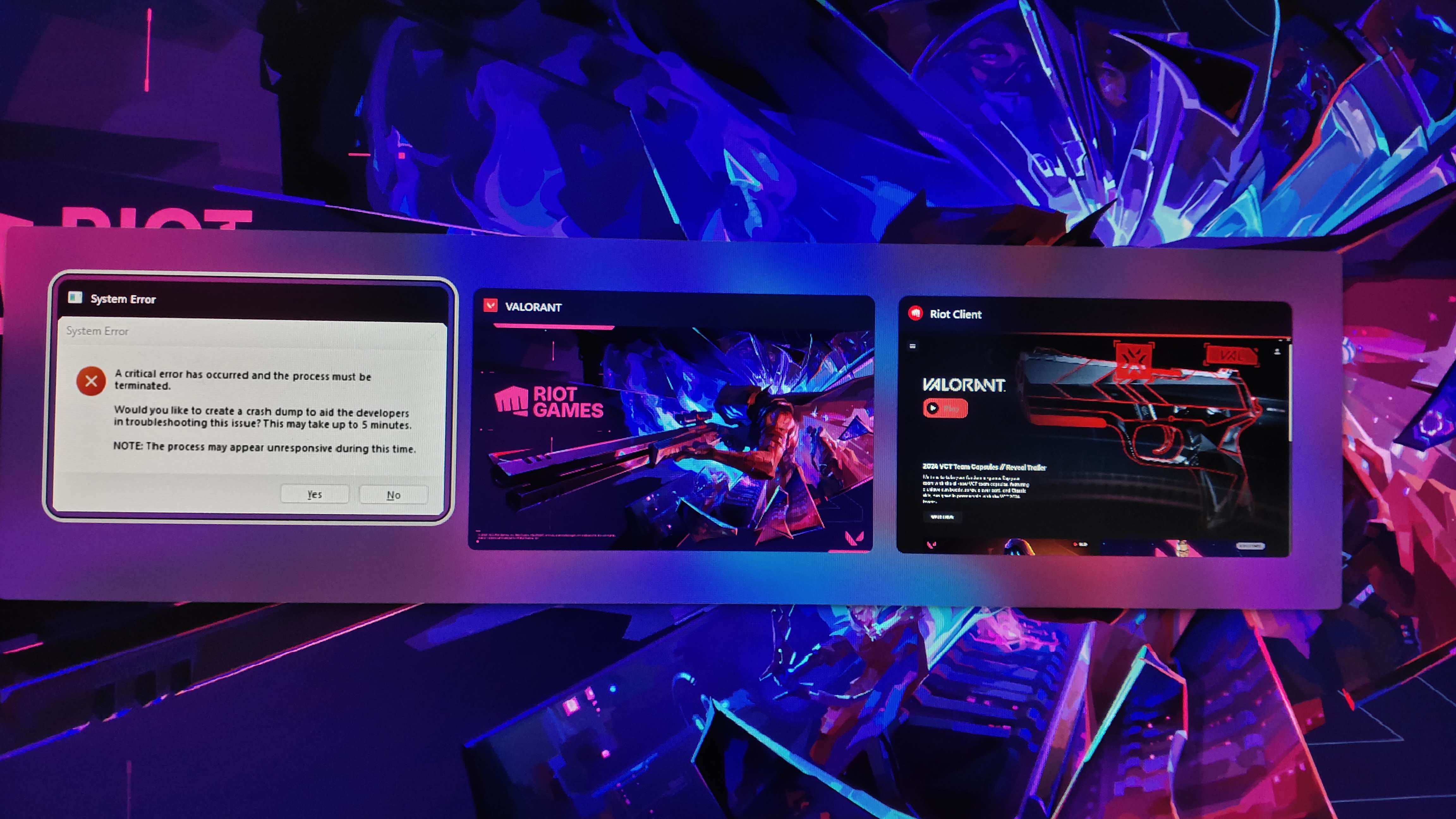 Crash and freeze - VALORANT