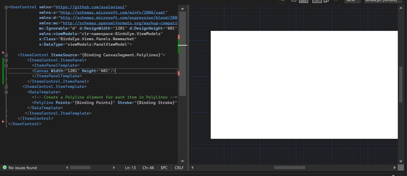 [AVALONIA] Polylines not displaying on Canvas - C#