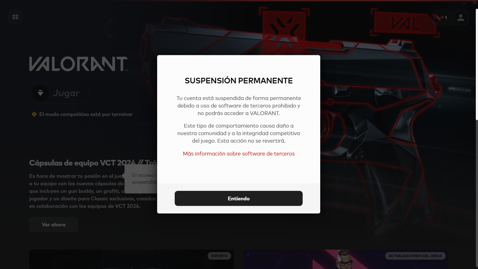 I have doubts about my ban - VALORANT