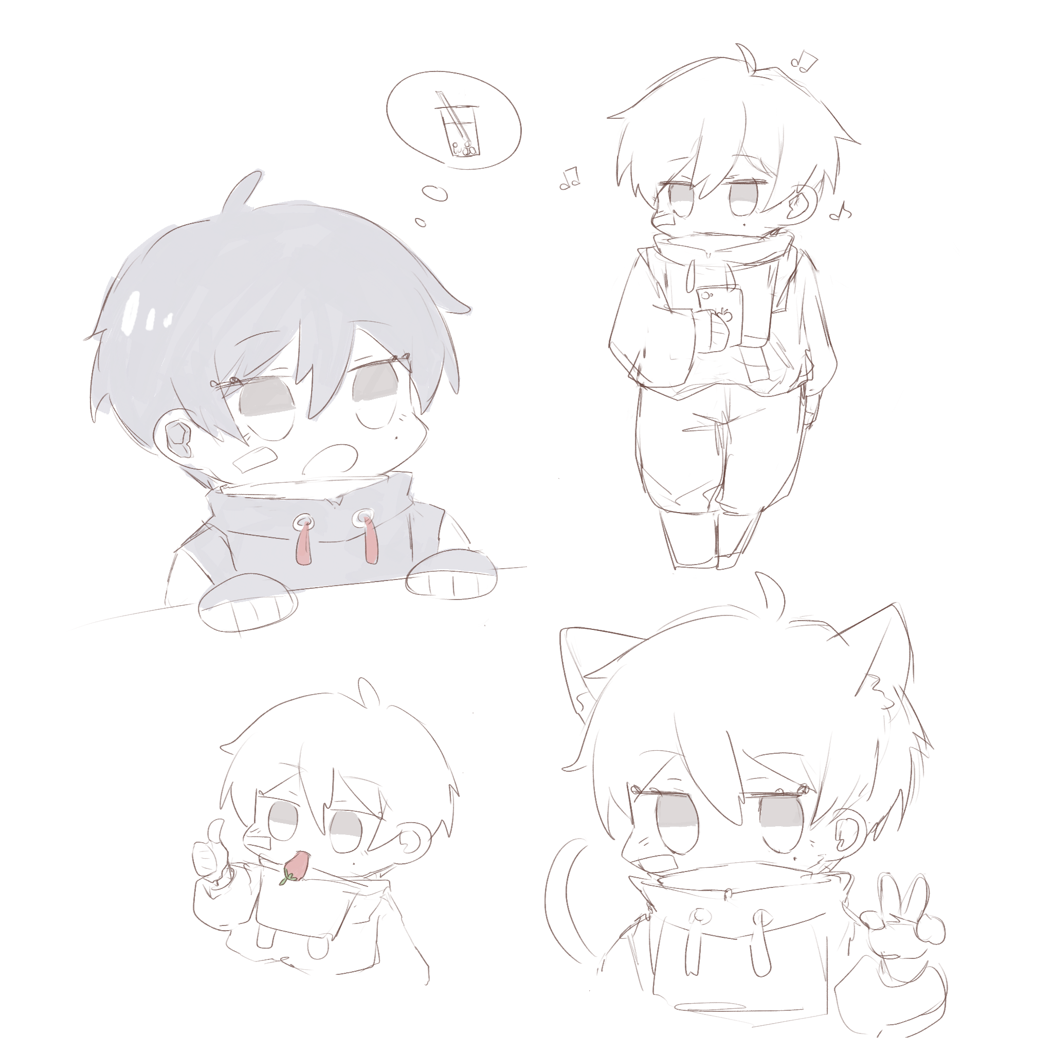 some ISO chibi sketches💜 - VALORANT