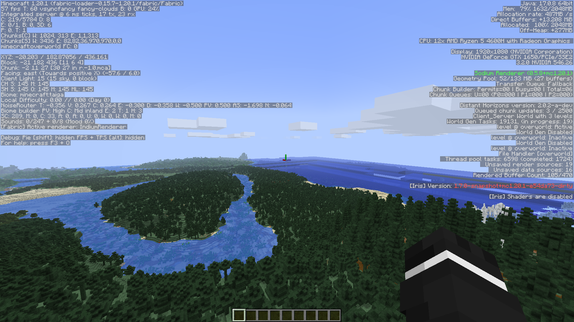 Chunks not loading properly and Fog not showing - Distant Horizons