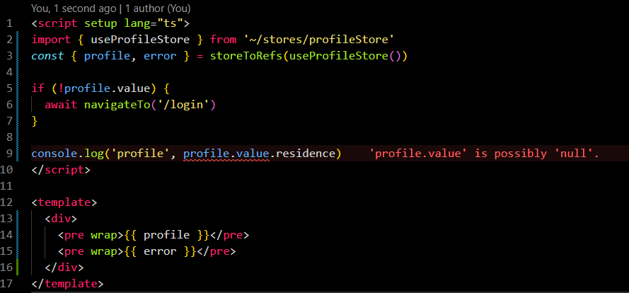 How to assert non-null with data fetching - Nuxt