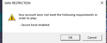 VAL RESTRICTION ERROR - VALORANT