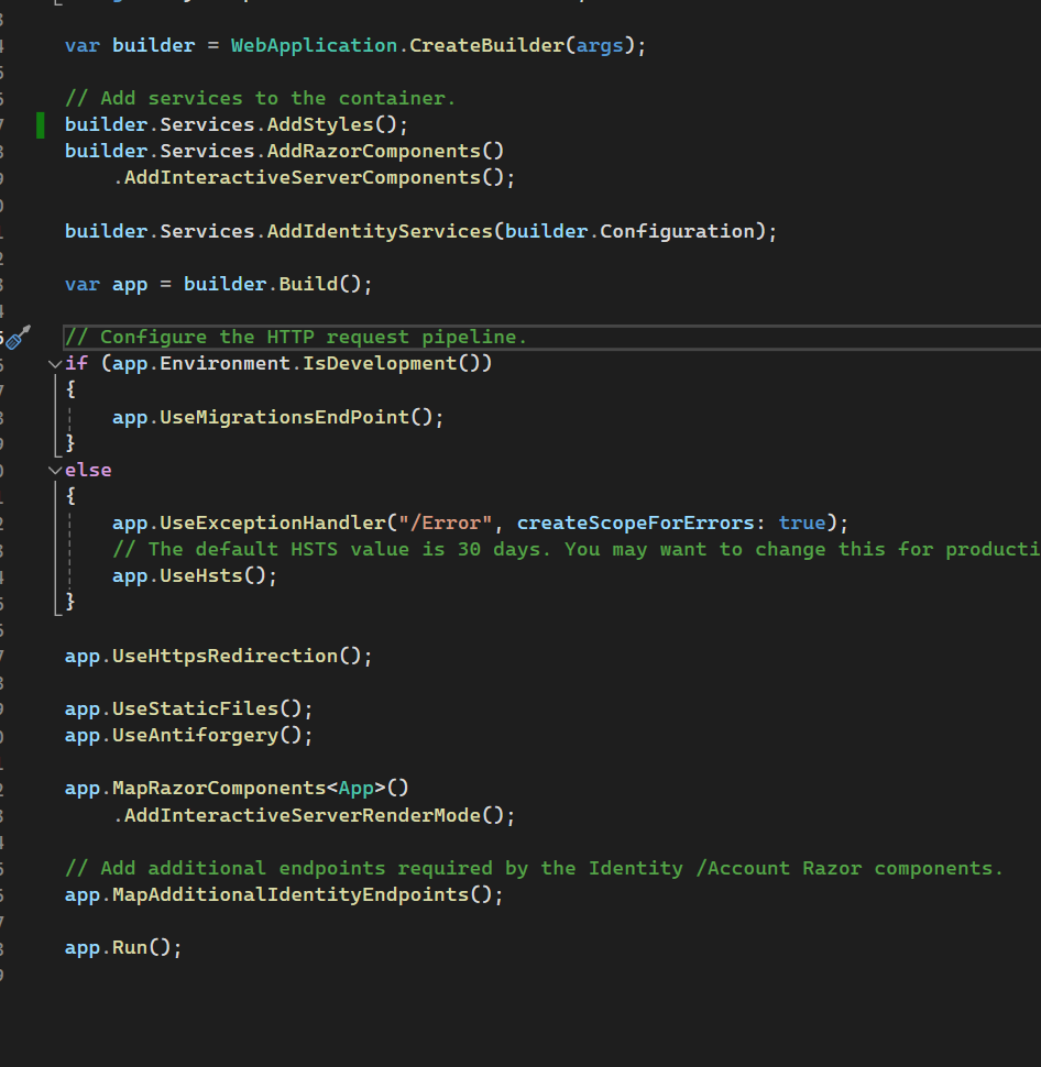 blazor layout not interactive - C#