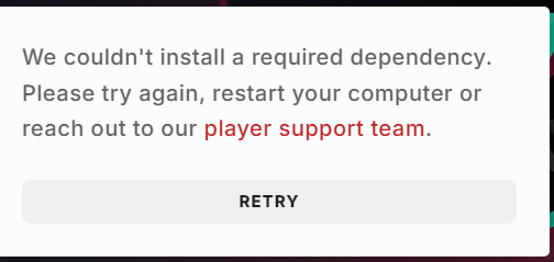 how to fix couldn't install a required dependency and install vanguard ...