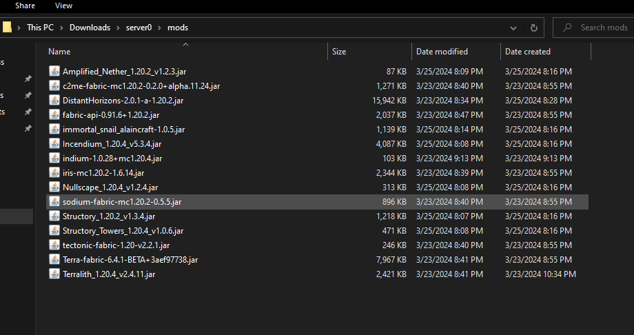 Can't start server with distant horizons - Distant Horizons