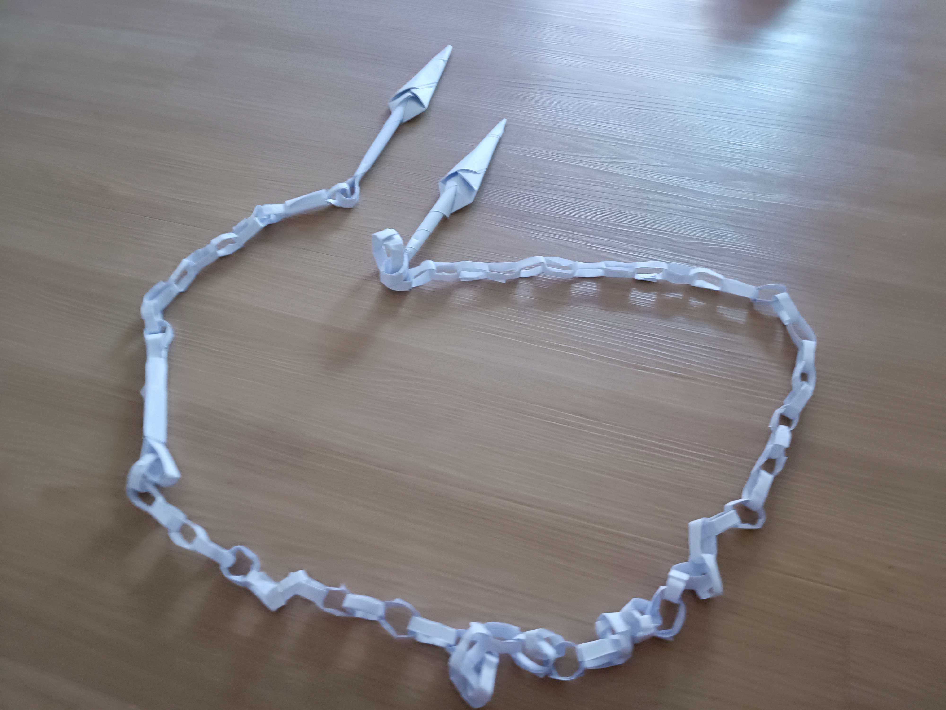 homemade kuronami knife out of paper - VALORANT