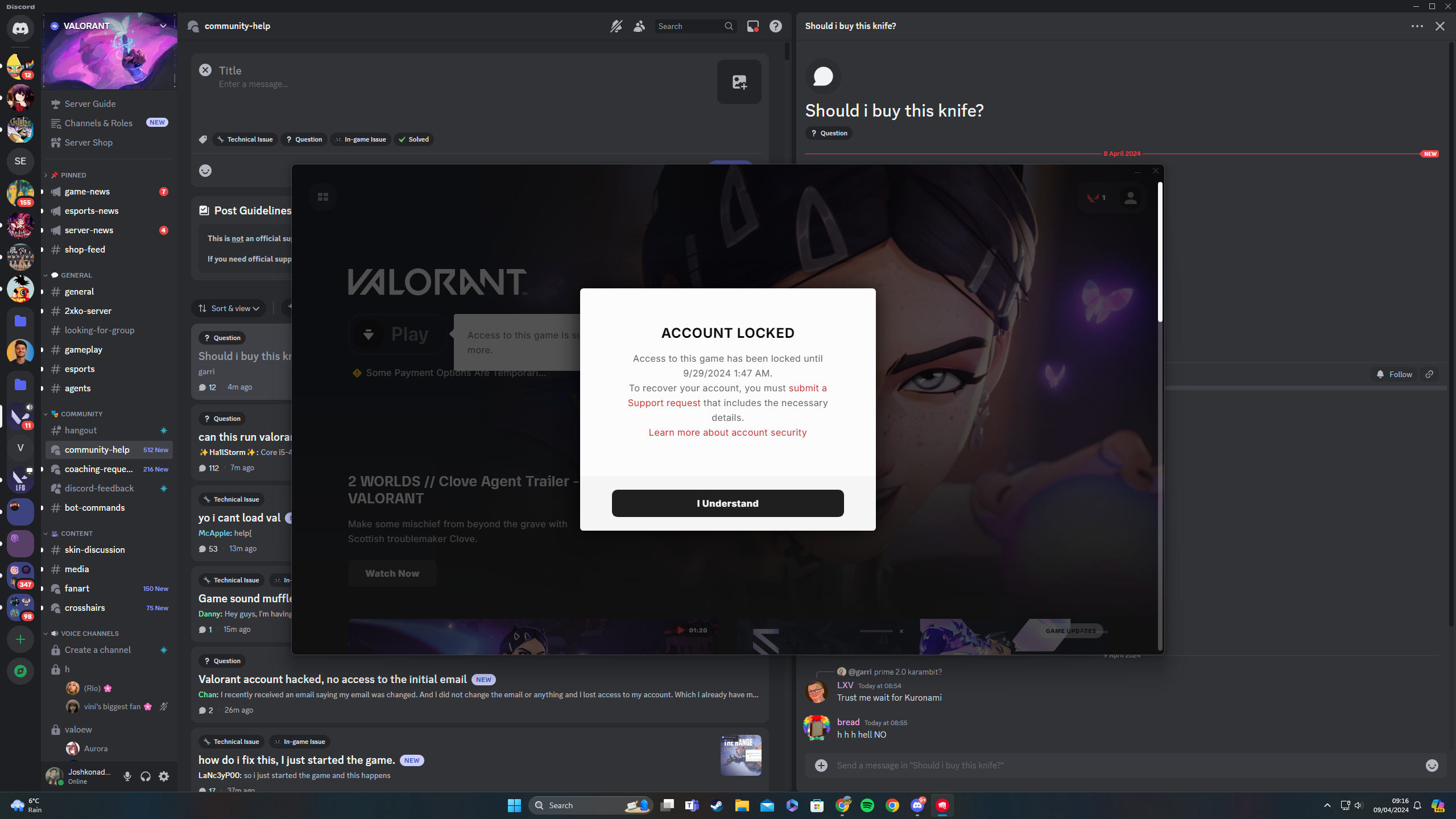 Account Locked for 5+ Months, Unsure who to go to to appeal or why it got locked. - VALORANT