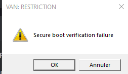 VAN Restriction - VALORANT